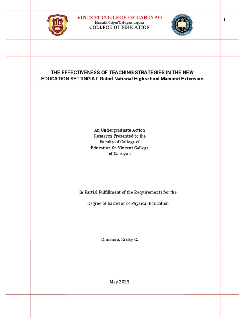 Action Research | PDF | Distance Education | Educational Technology