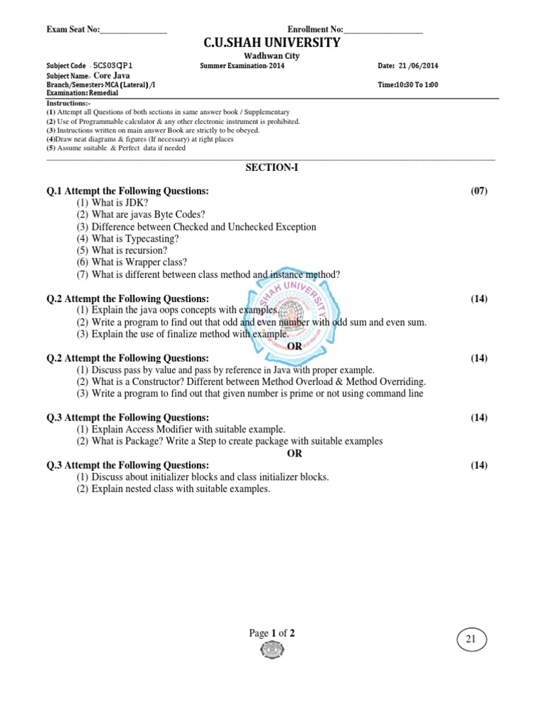 Core Java Pdf Method Computer Programming Java Programming 1093