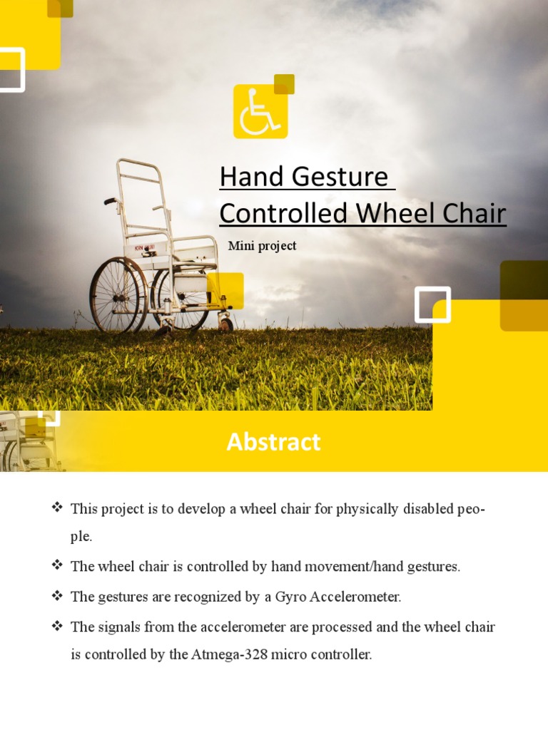 Hand Gesture Controlled Wheel Chair: Mini Project | PDF | Arduino ...