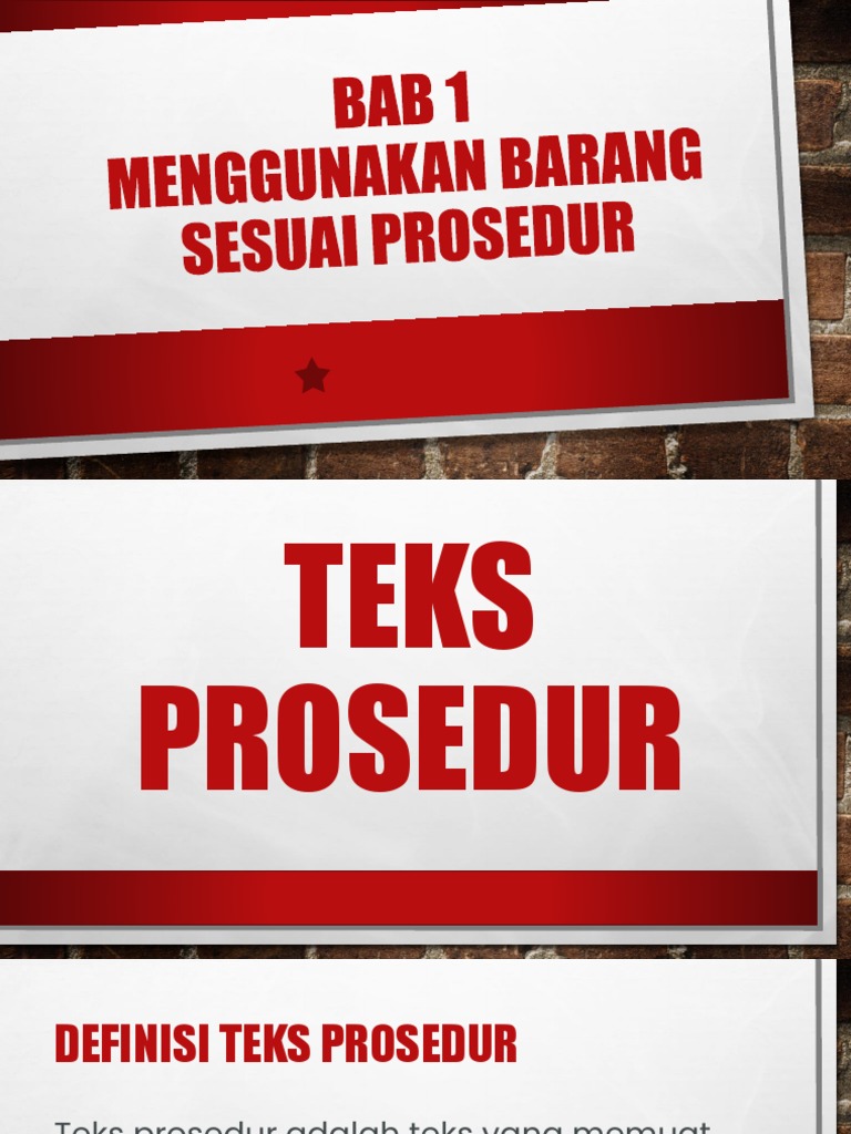 Bab 1 Teks Prosedur | PDF | Komputer