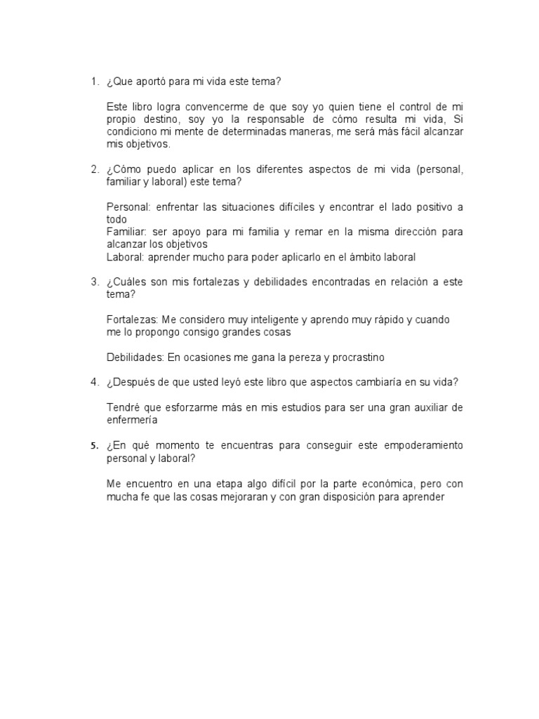 Empoderamiento Personal y Familiar | PDF | Empoderamiento