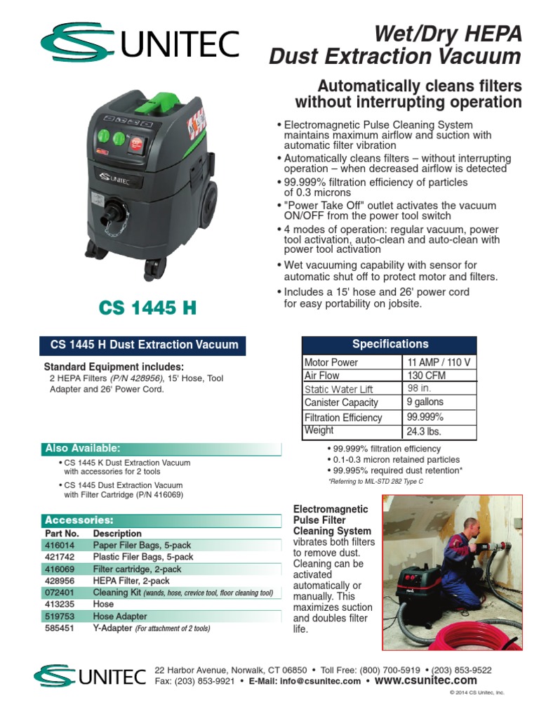 CS-1445-vacuum Overview | PDF | Vacuum Cleaner | Manufactured Goods