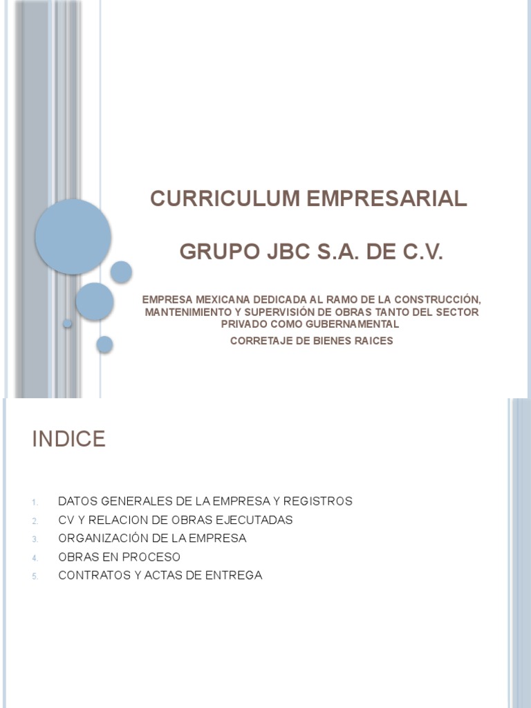 Curriculum Empresarial | PDF | México | Ingeniería