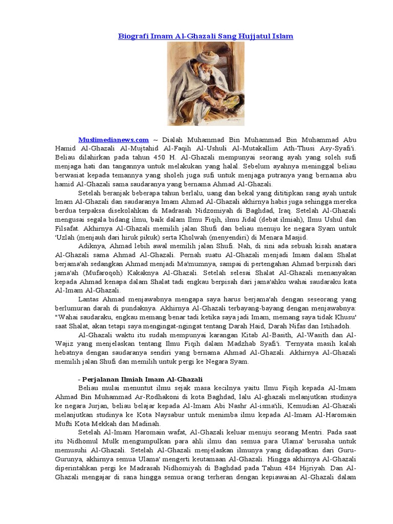 Biografi Imam Al Ghazali | PDF