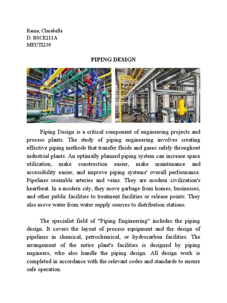 Piping Design | PDF