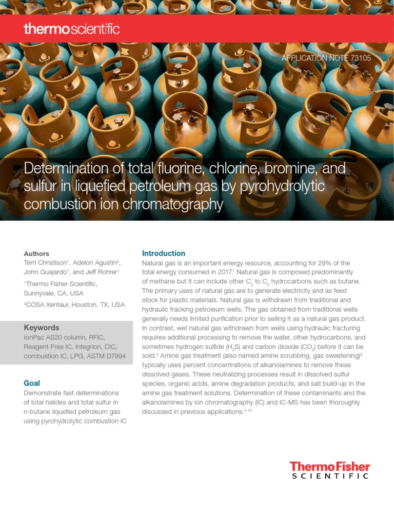 An 73105 Ic Halides Sulfur LPG An73105 en | PDF | Iodine | Chlorine