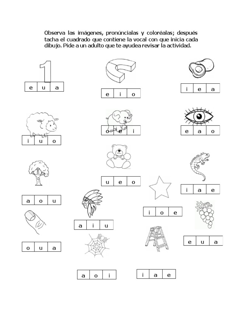 Actividad de Las Vocales | PDF