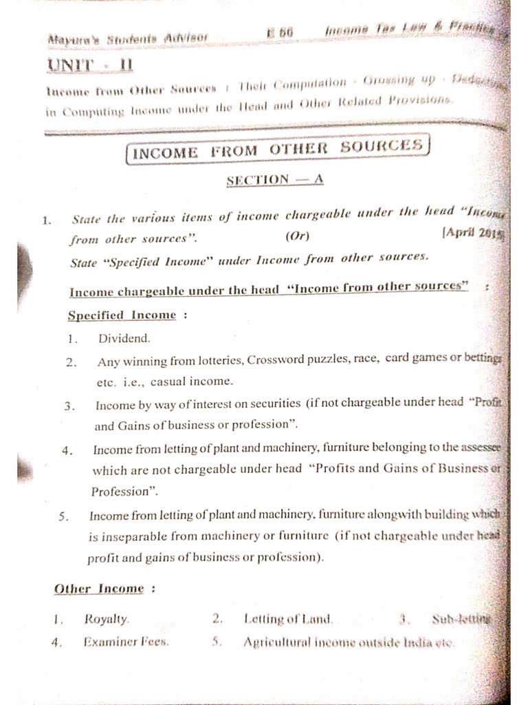 Income Tax (Mayura Book) | PDF