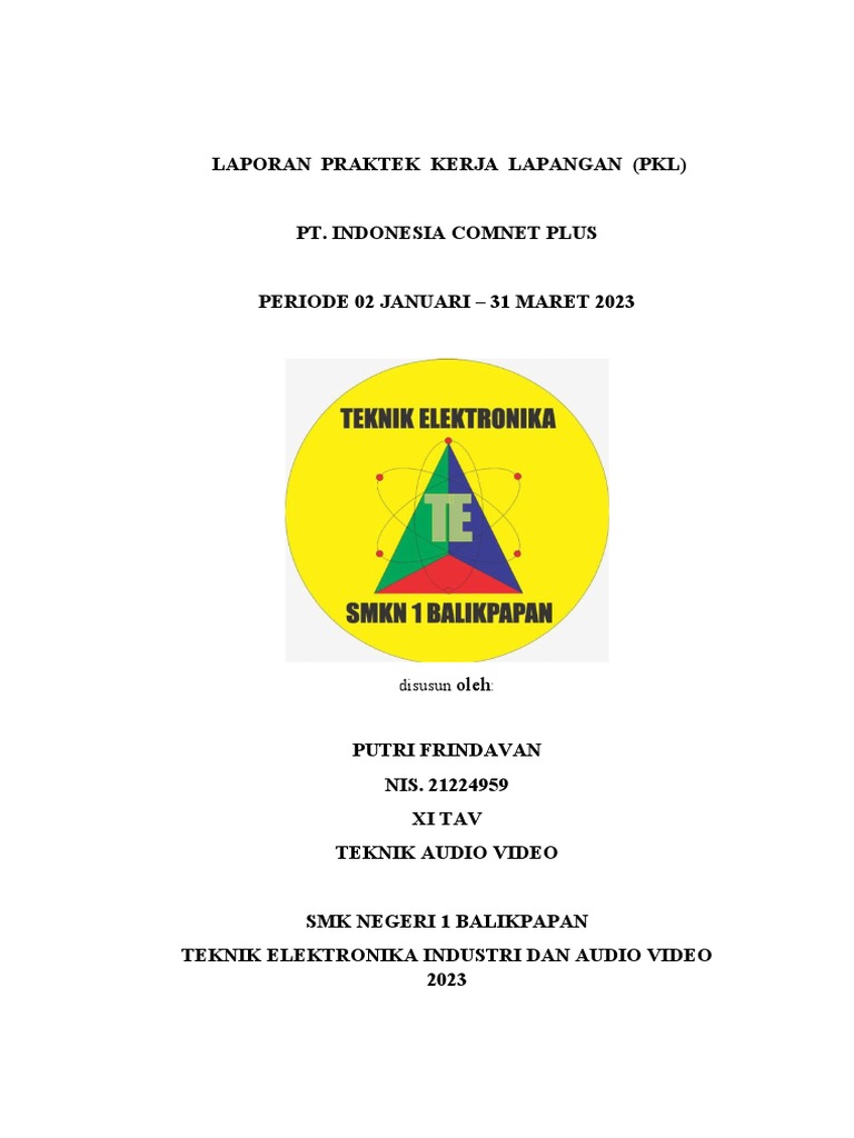 Laporan PKL Teknik Audio Video | PDF | Bisnis | Teknologi & Rekayasa