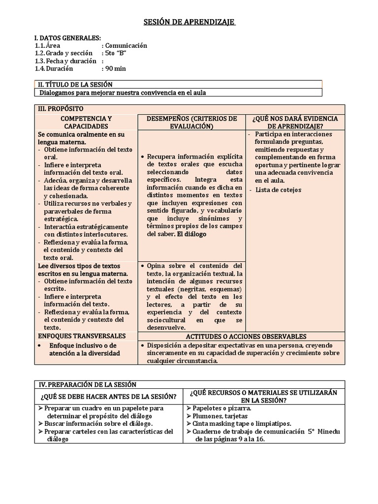 Dialogamos de La Convivencia en El Aula - Com | PDF | Salón de clases ...