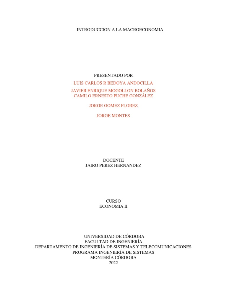 Introduccion A La Macroeconomia | PDF | Gran depresion | Inflación