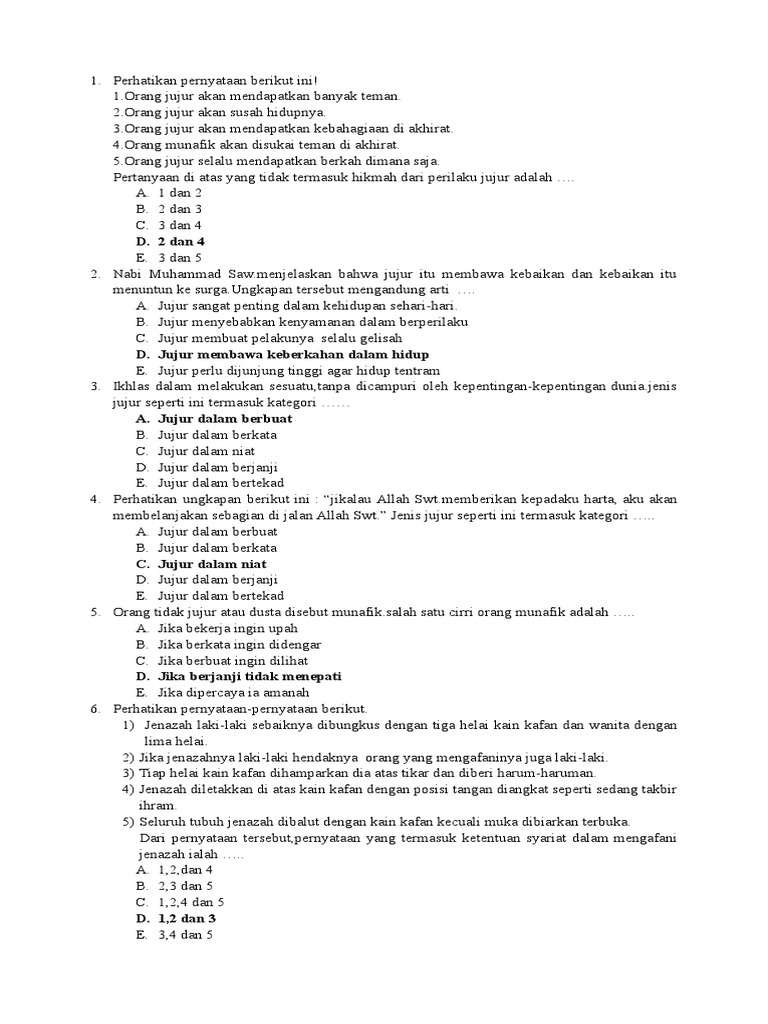 Soal Pas Pabp | PDF | Karier & Perkembangan | Olahraga & Rekreasi
