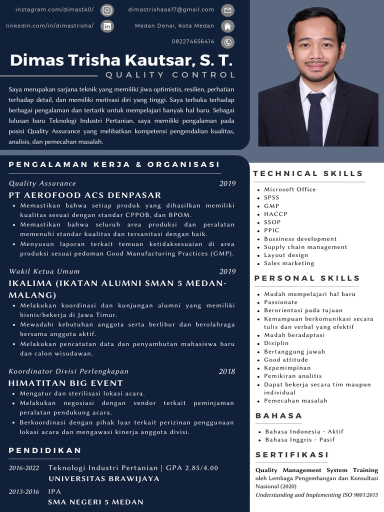 CV Dimas Trisha Kautsar (Creative) | PDF