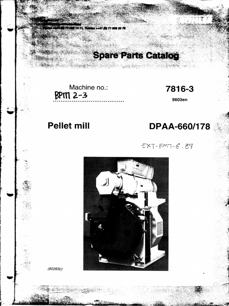 Katalog Spareparts Bpm2&3 | PDF | Machines | Equipment