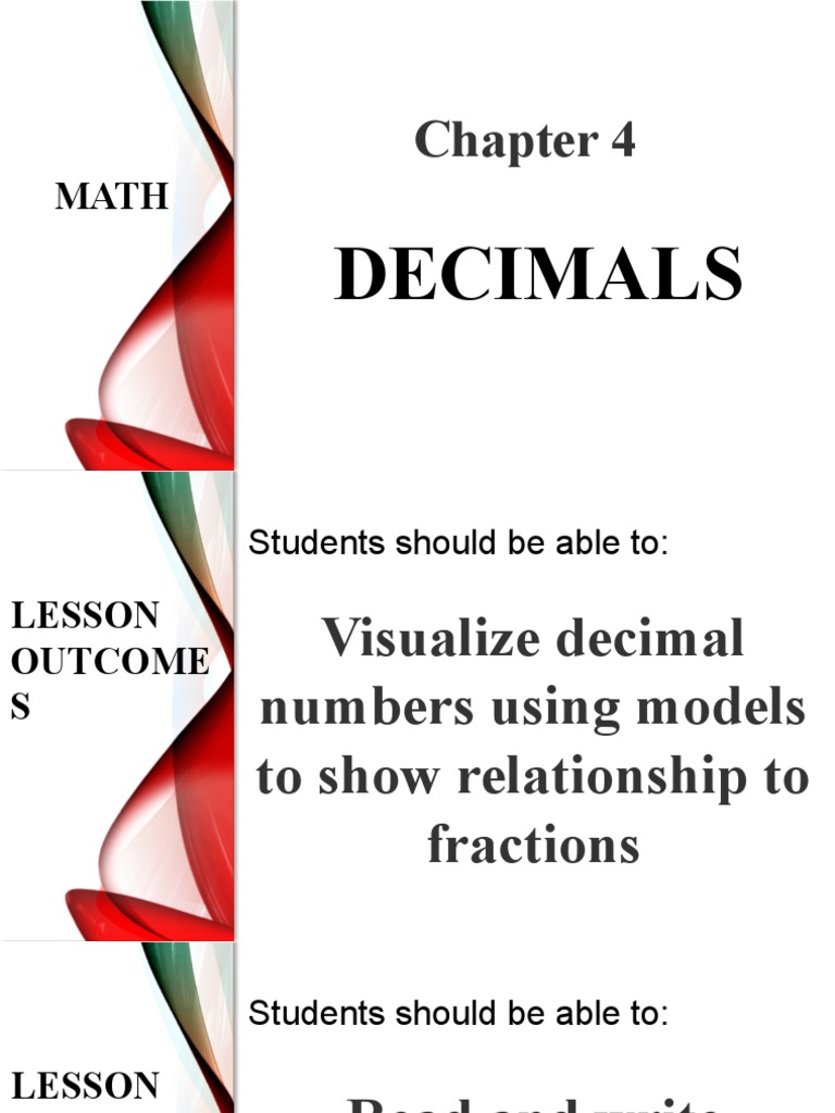 Lesson 1 | Download Free PDF | Teachers | Decimal