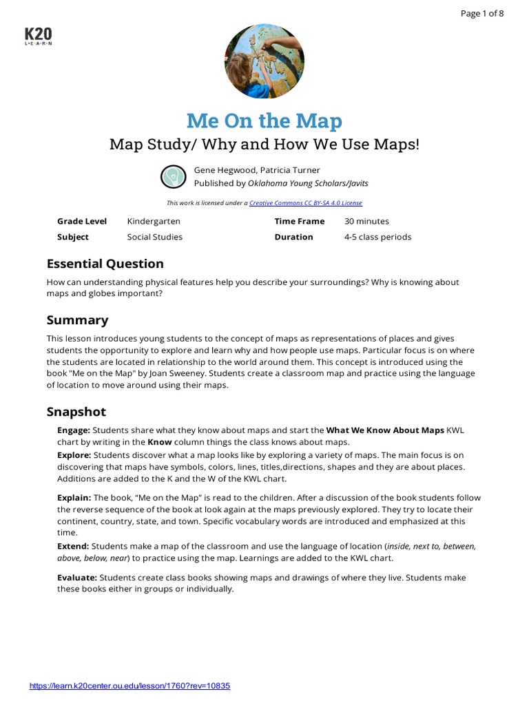 Me On The Map | PDF | Classroom | Map