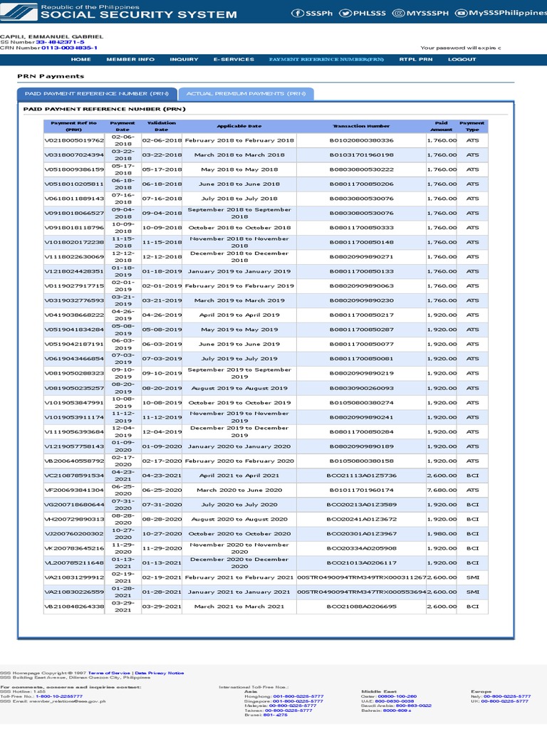 Republic of The Philippines Social Security System Member | PDF | Business