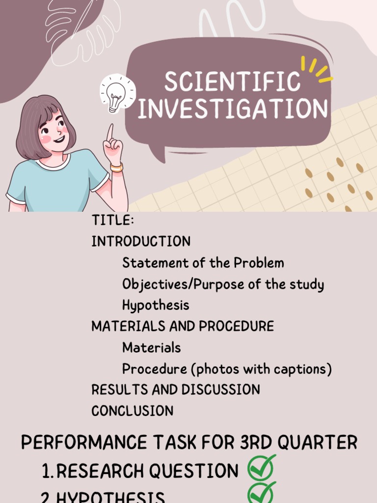 Scientific Investigation PDF File | PDF | Hypothesis | Experiment