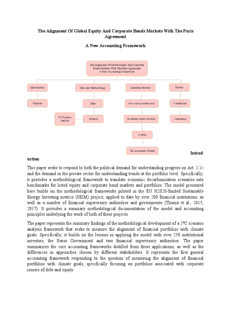 Aligning Equity and Bonds with Paris Goals | PDF | Modern Portfolio ...