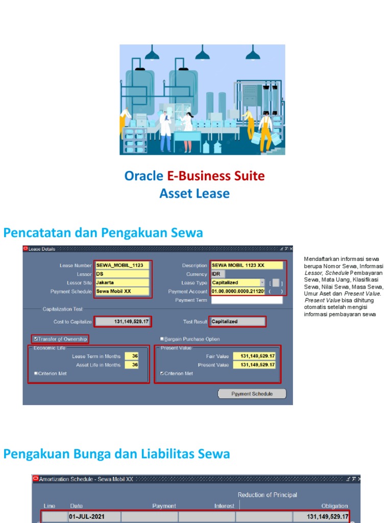 Asset Lease in Oracle EBS Financials RSM | PDF