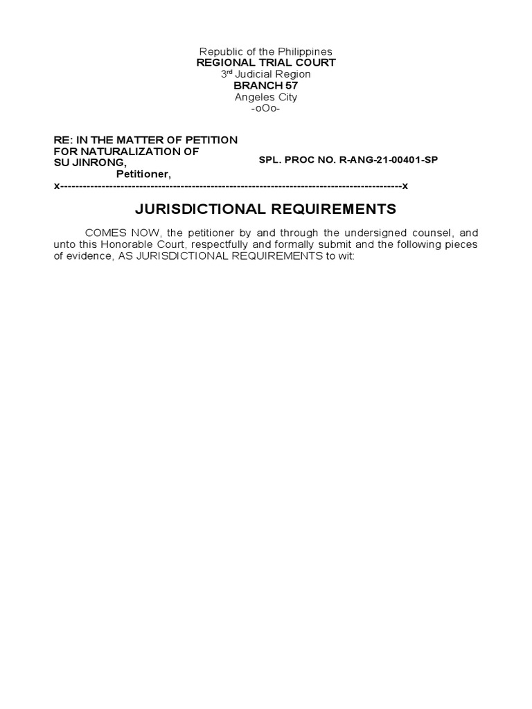 Jurisdictional Requirements | PDF | Judiciaries | Public Law