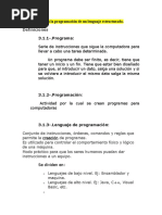 3.1 Lenguajes de Programacion Estructurada | PDF | Lenguaje de programación | C