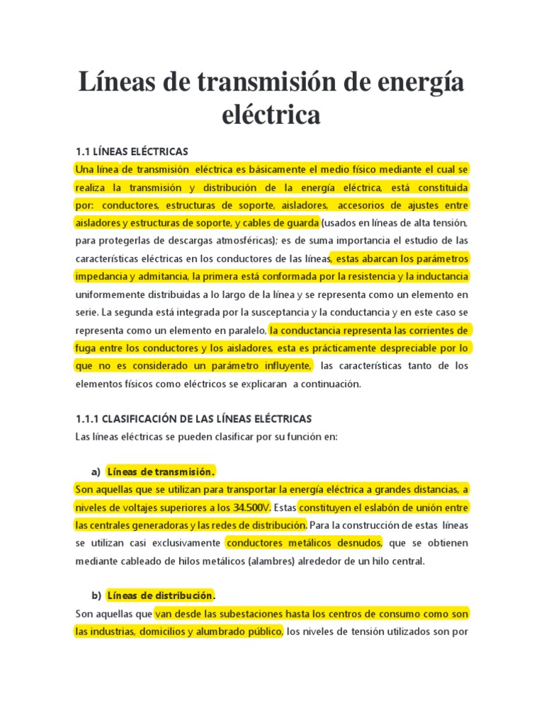 Líneas de Transmisión de Energía Eléctrica AISLADORES Y CONDUCTORES | PDF | Cobre | Conductor ...