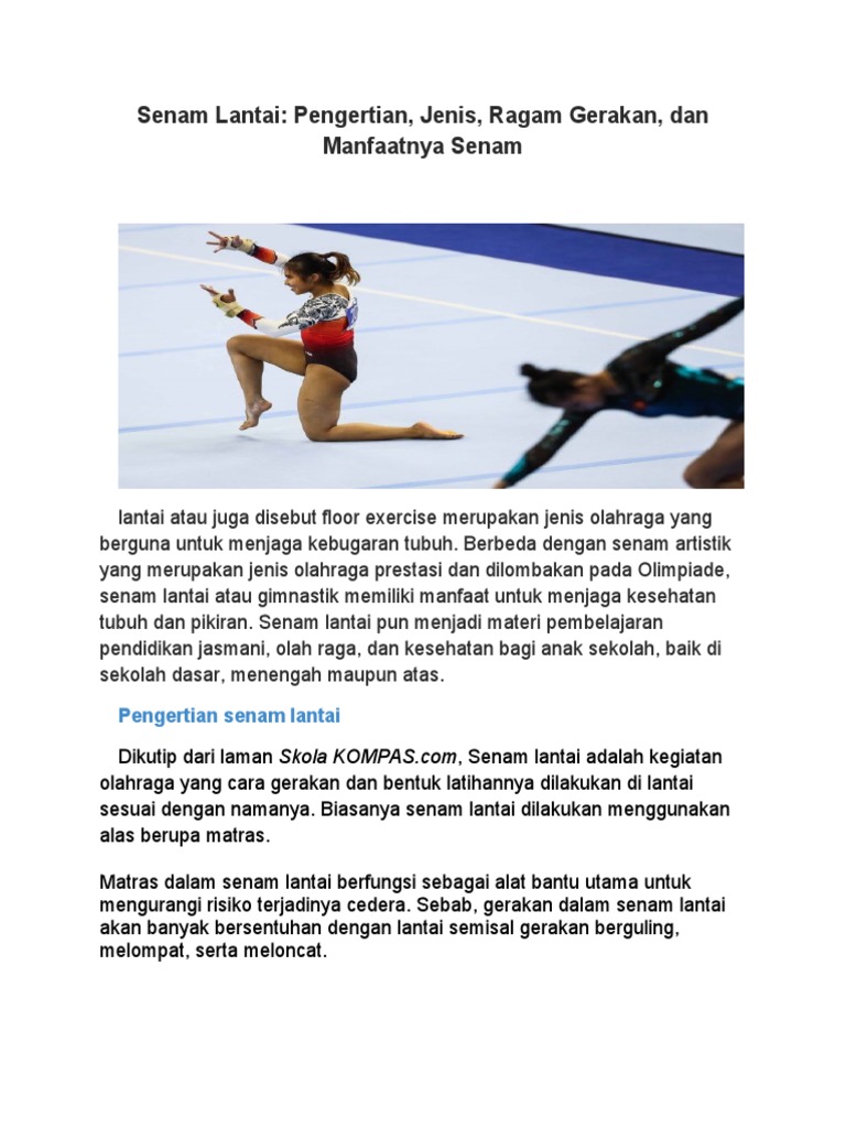 Senam Lantai | PDF | Pengembangan Diri | Kesehatan Holistik
