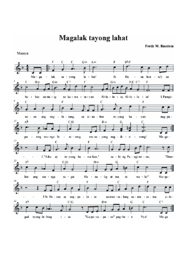 Magalak Tayong Lahat | PDF
