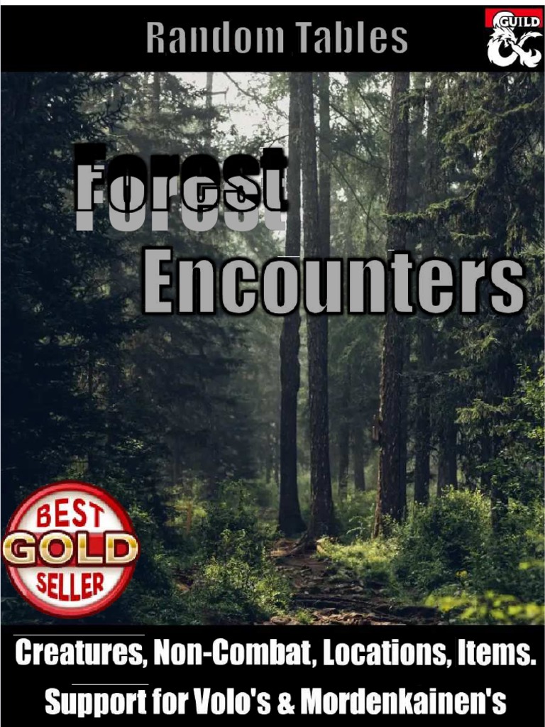 Forest Encounters Random Encounter Tables | PDF | Supernatural Legends ...