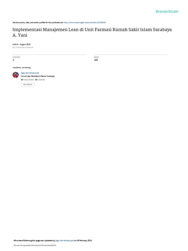 Lean Management Metode Carl Dan Ishikawa | PDF