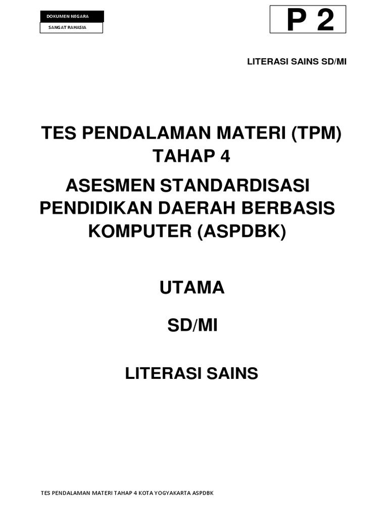 TPM 4 Paket 2 Ipa | PDF