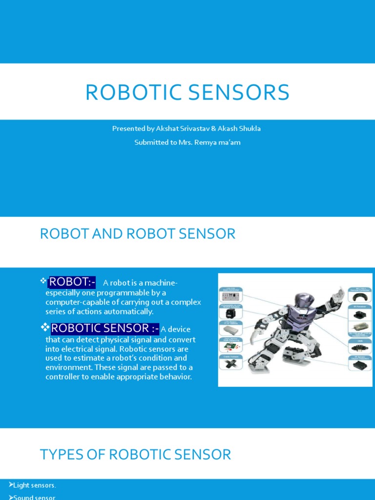 Robotic Sensors | PDF | Sensor | Accelerometer