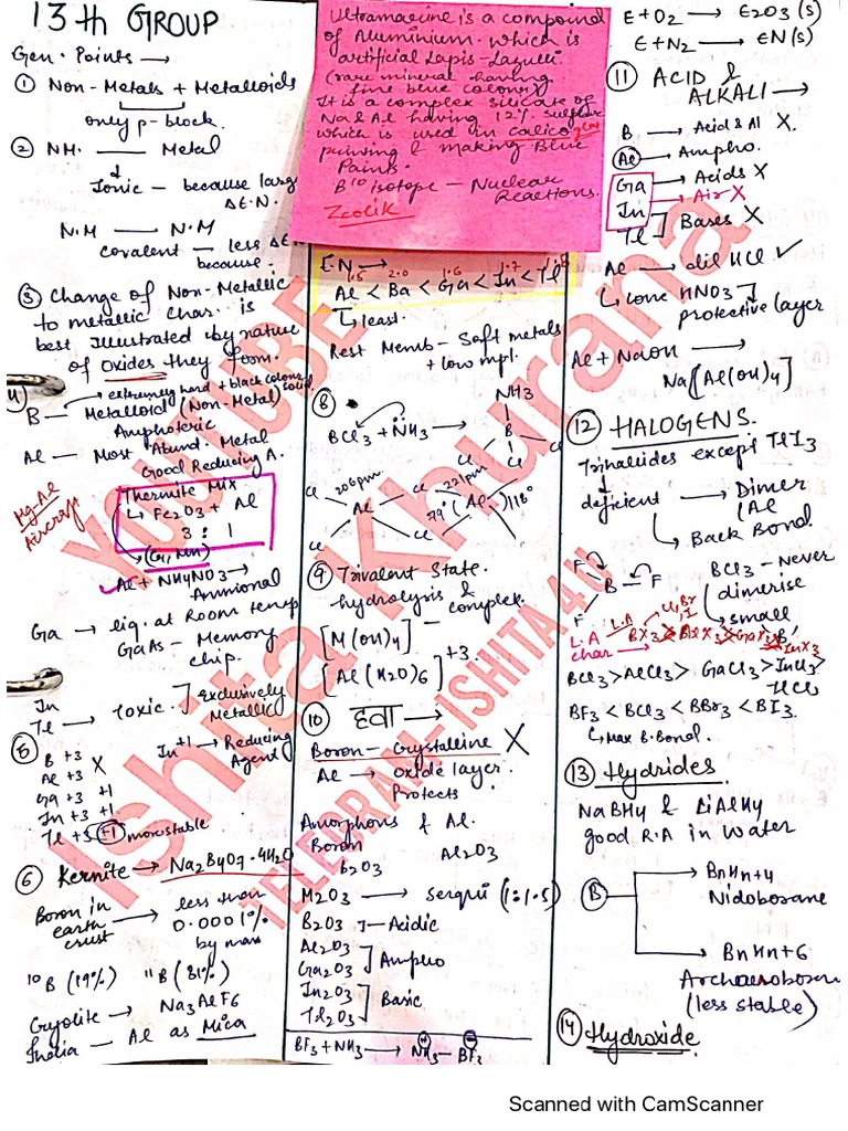 13th Group Handwritten Notes | PDF