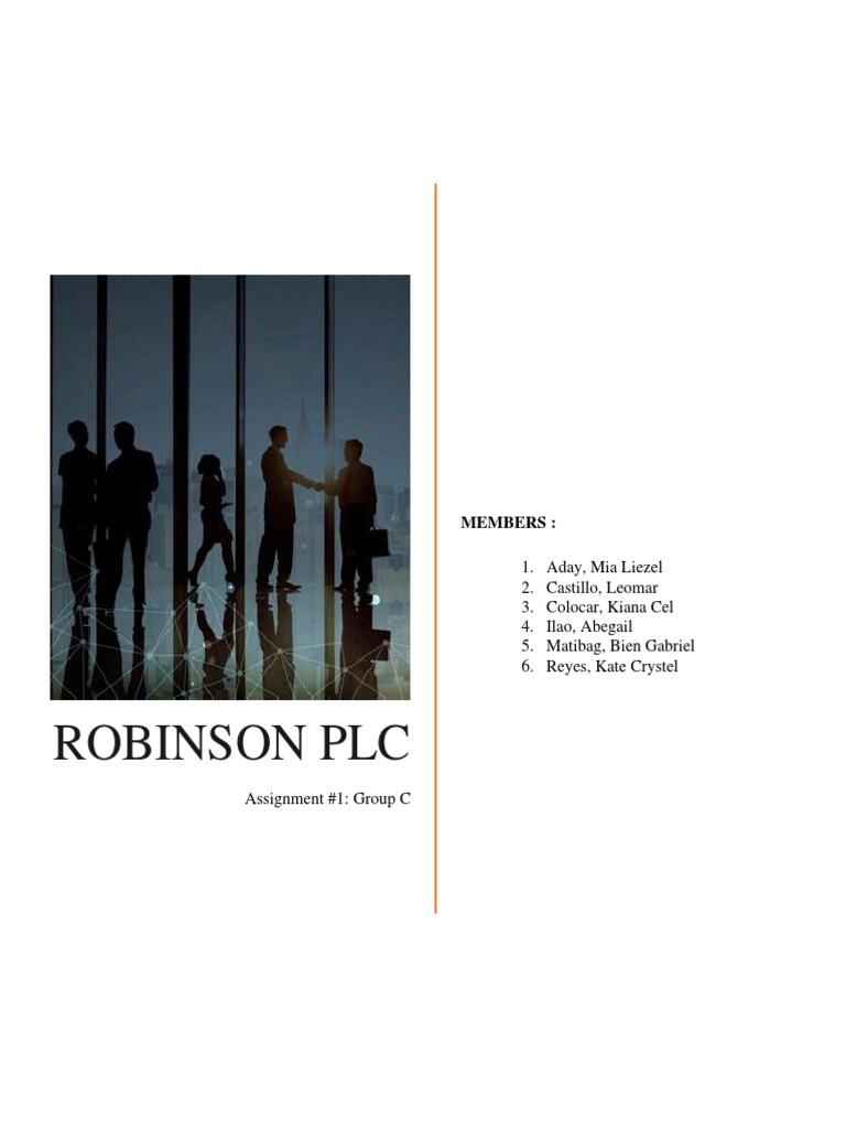 Group C - Robinson PLC | PDF | Marketing | Pricing