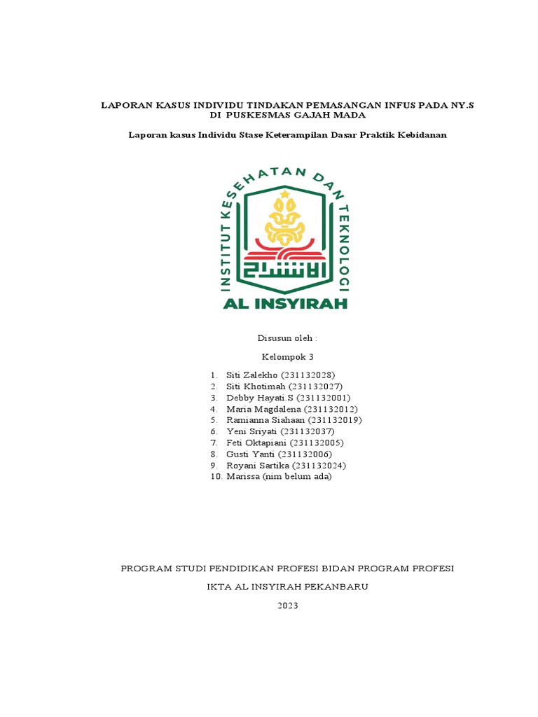 Laporan Kasus KDPK Kelompok 3 | PDF