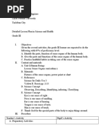 Detailed Lesson Plan: The Five Senses | PDF | Helen Keller | Senses