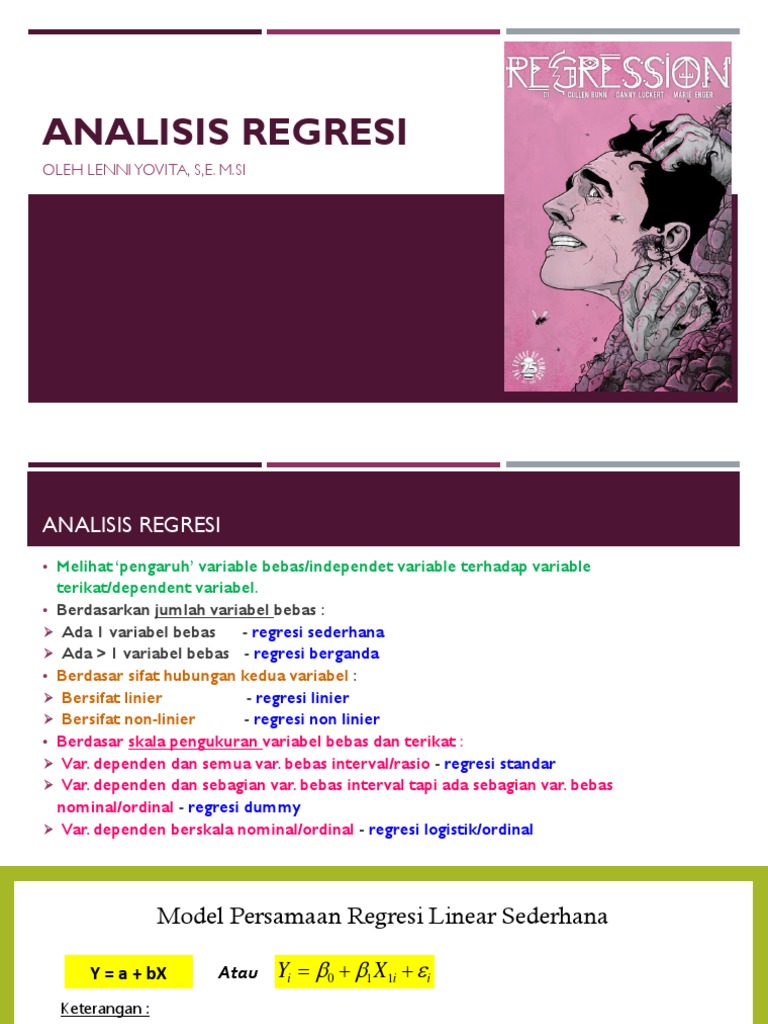 Cara ANALISIS - REGRESI Linier Sederhana | PDF