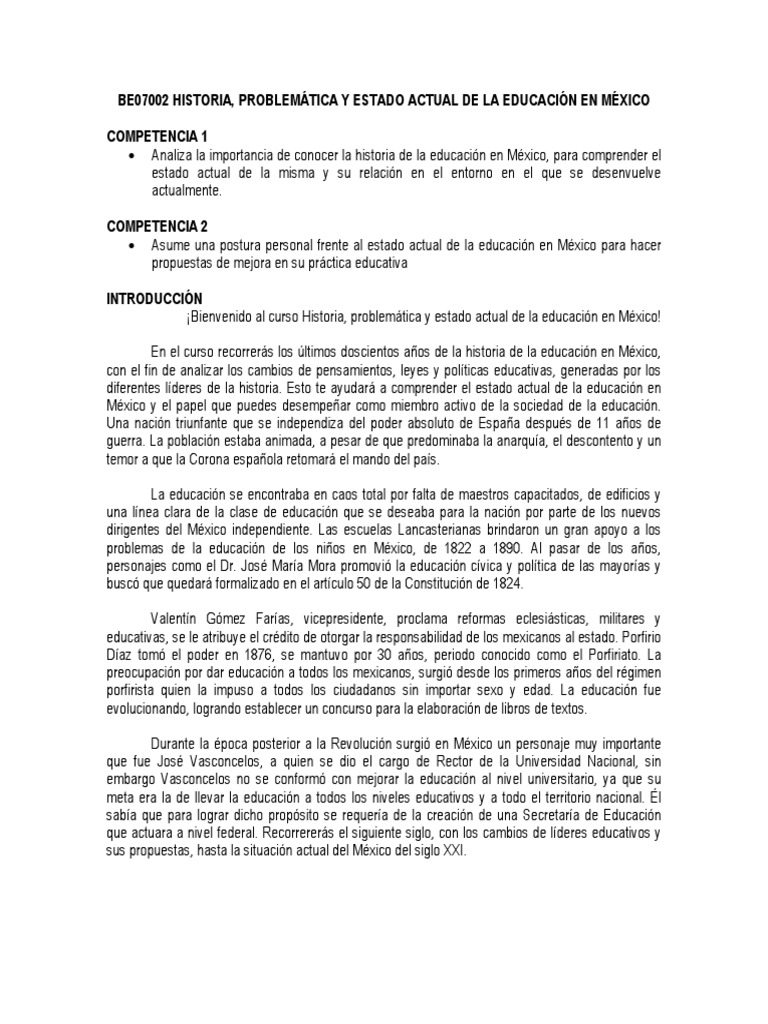 Historia De La Educacion Mexico Descargar Gratis Pdf México