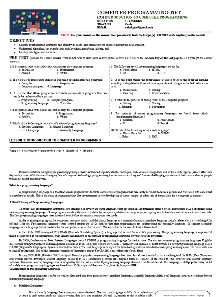 ComProg Module - M5 Final | PDF | Computer Programming | Programming