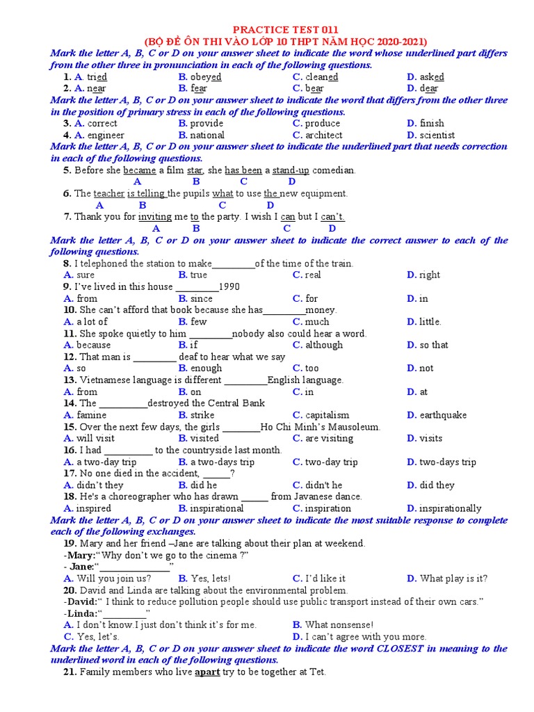 EMSAT Arabic Practice Test 011 | PDF | English Language | Foreign Language