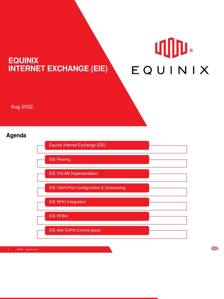 Equinix Internet Exchange Setup and Details | PDF | Computer Network ...
