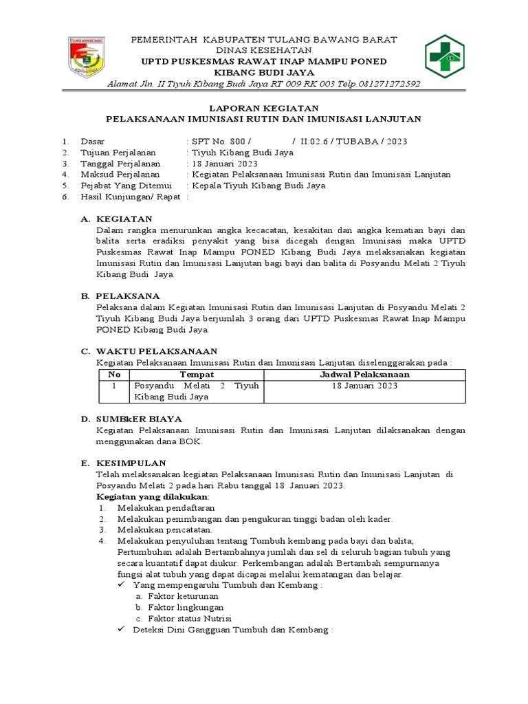 Contoh SPJ 2023 - KBJ | PDF