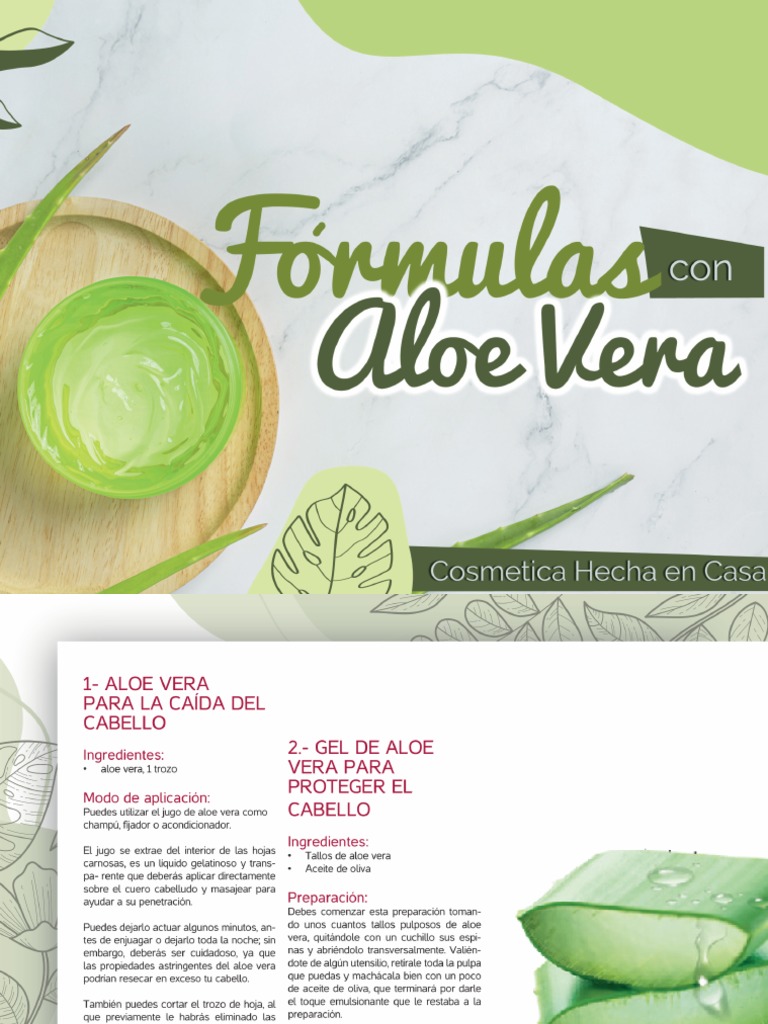 1 Formulas+Cosmeticas+Aloe+Vera | PDF