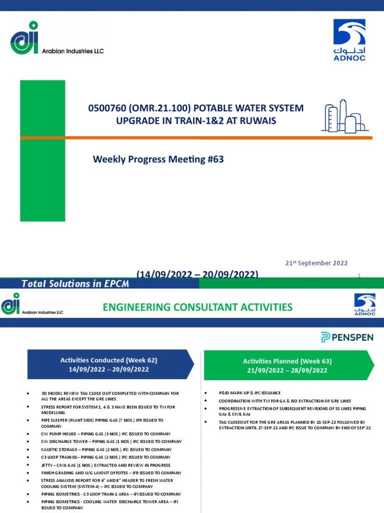 AGP PWT - WPM Presentation by AILLC (20th Sep 2022) - Engineering | PDF | Engineering | Civil ...
