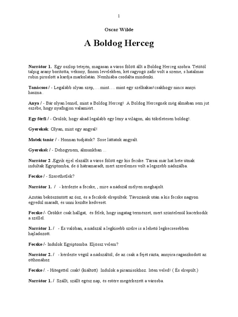 A Boldog Herceg | PDF