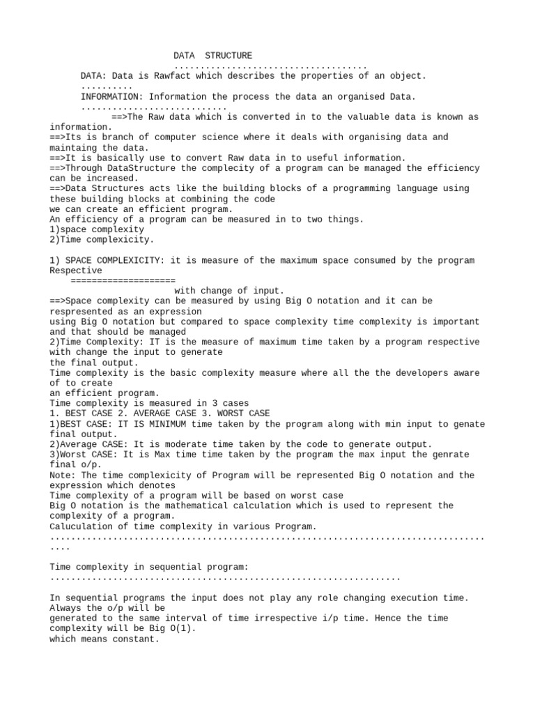 Data Structure | PDF | Programming | Computer Program Data Structure | PDF | Programming | Computer Program