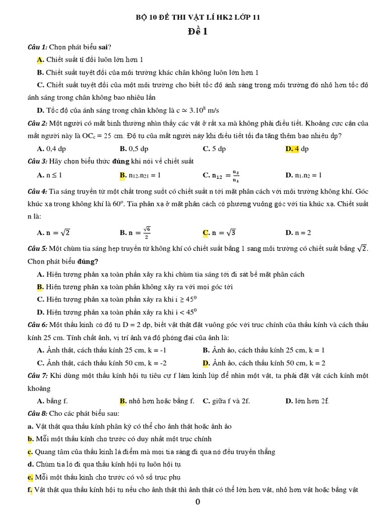 10 de HK2 Lop 11 HS | PDF