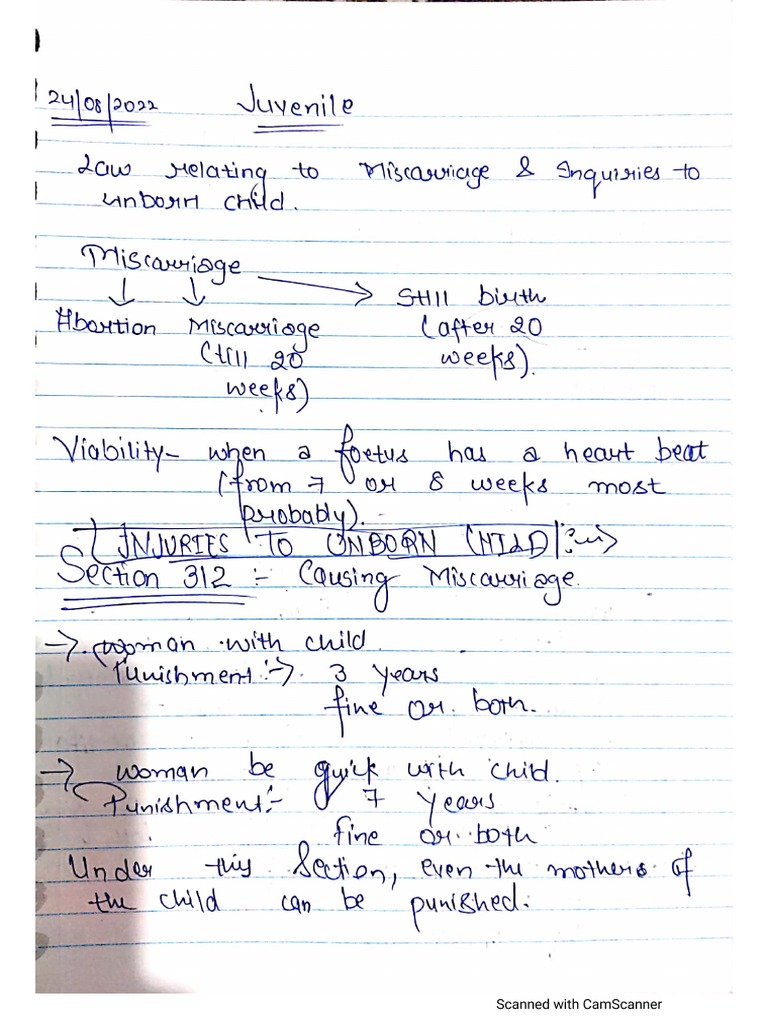 Juvenile Justice Notes | PDF