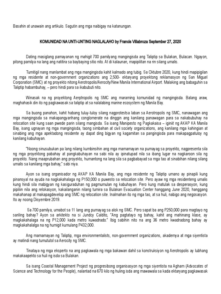 Performance Task Q4W3 | PDF